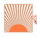 Sunrise Sunset SVG Sun Rays Sunburst Svg Digital Cut File , Cricut ...