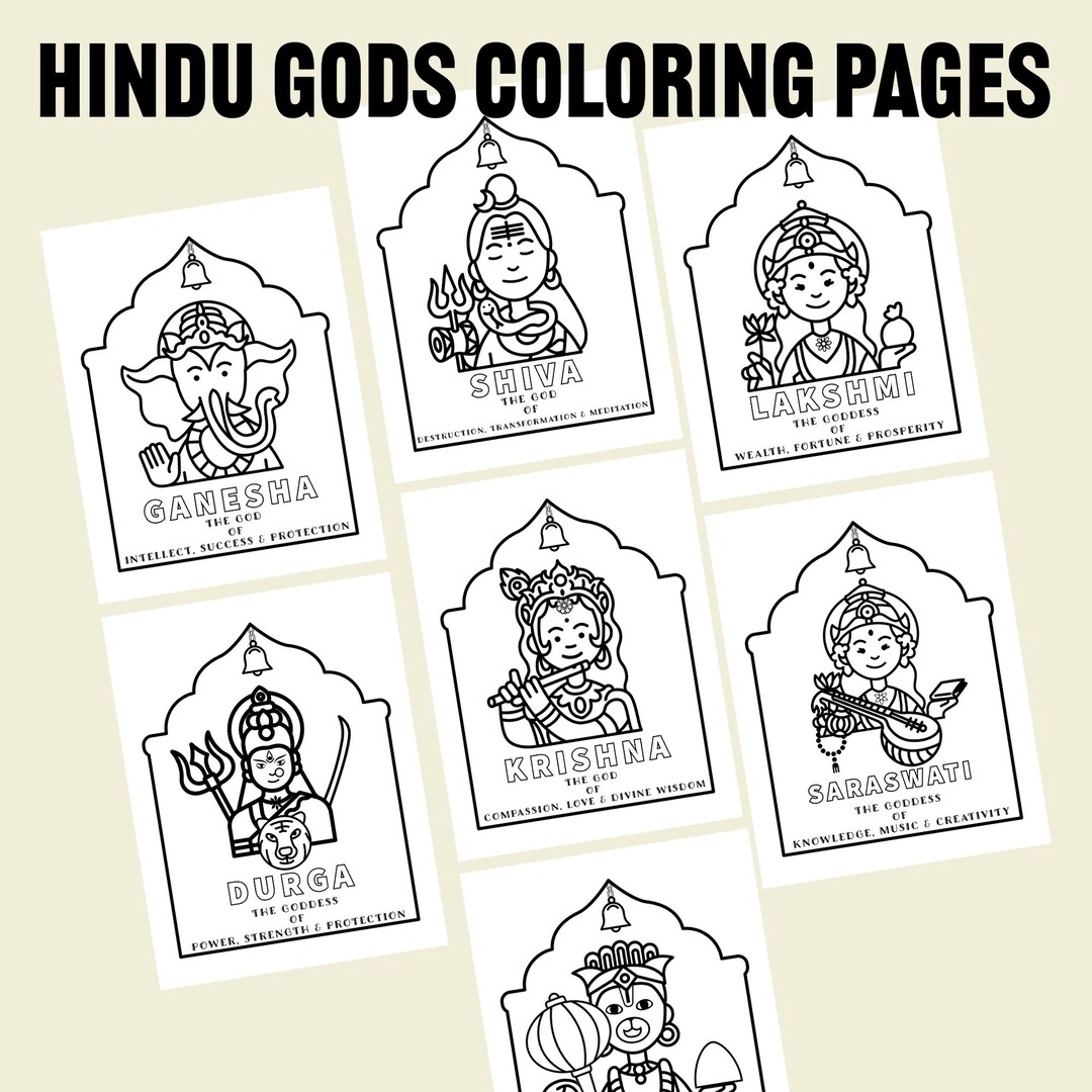 Childrens Coloring Pages, Hindu Gods Coloring Page, Kids Activity ...