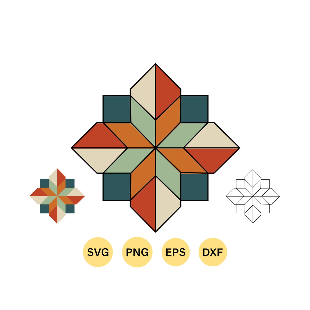 Quilt SVG Cut Files, Quilt Block, Barn Quilt, Cricut, Glowforge ...