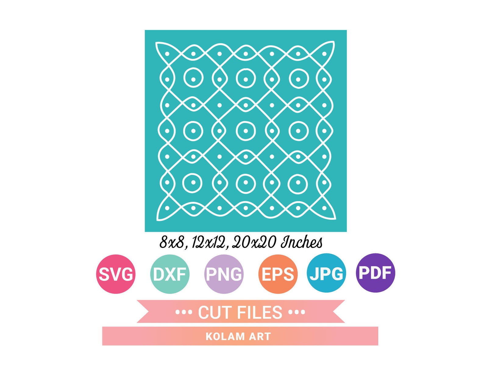 KOLAM Art Svg, Rangoli Art Svg, India Art Svg, Cricut Cut Files, Cricut ...