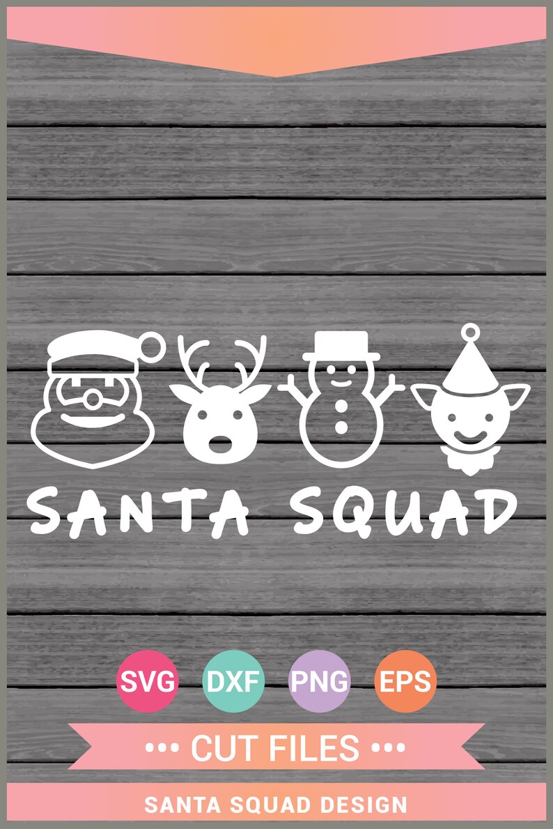 Santa Squad Svg, Santa Squad Vinyl, Cricut Cut Files, Cricut Design ...