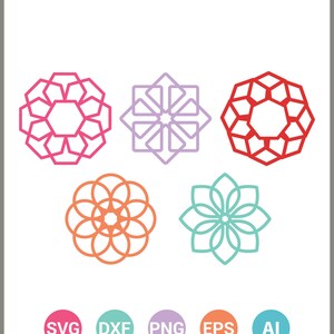 Geometric Designs Stencil Laser Cutting Cnc Kit, SVG Cut Files, Cricut ...