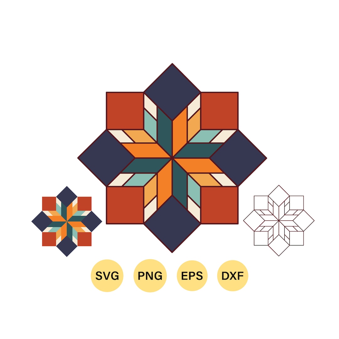 Quilt SVG Cut Files, Quilt Block, Barn Quilt, Cricut, Glowforge ...