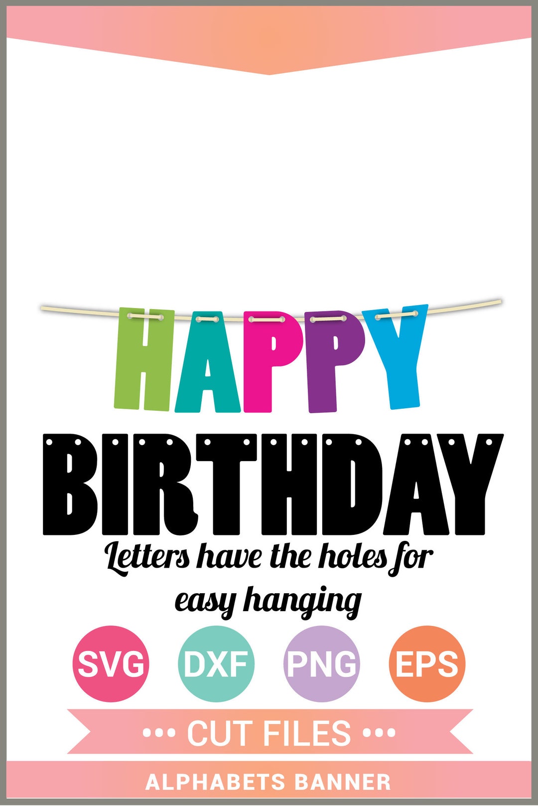 Alphabet Banner SVG Cut Files: A-Z Letters (digital Download) - Etsy