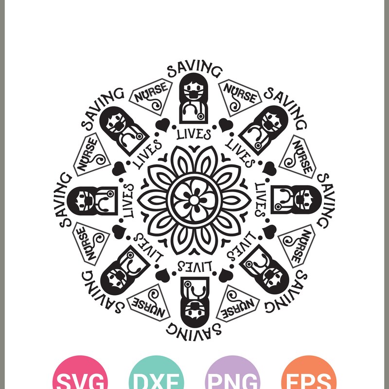 Nurse Mandala - Etsy