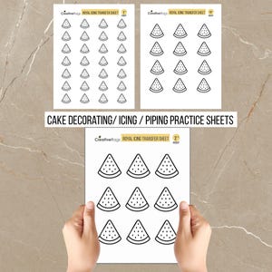 Royal Icing Practice Sheets: 60 Designs, 3 Sizes (PDF Template) - Etsy