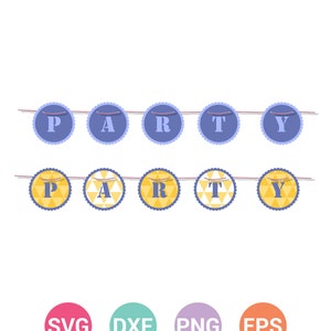 A-Z Alphabet Scallop Circle Banner Letter Layers SVG Cut Files, Cricut ...