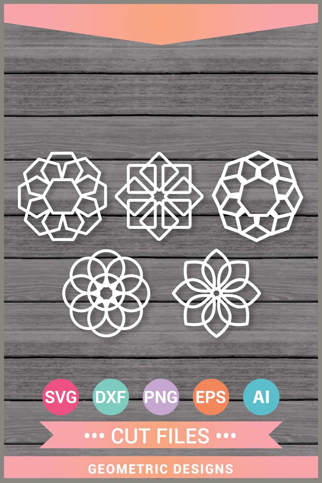 Geometric Designs Stencil Laser Cutting Cnc Kit, SVG Cut Files, Cricut ...