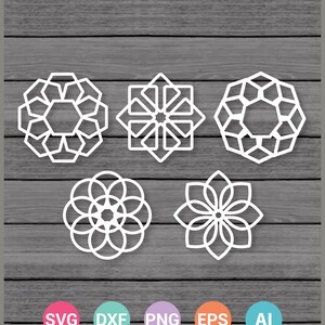 Geometric Designs Stencil Laser Cutting Cnc Kit, SVG Cut Files, Cricut ...