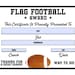 Flag Football Certificate: Fillable Award Template (PDF Download) - Etsy