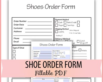 Onesie Order Form Fillable Text Only Pdf Letter Size Instant - Etsy