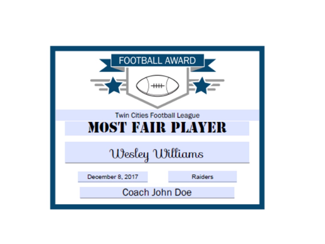 Navy Football Fillable/editable PDF Sports Team Football | Etsy