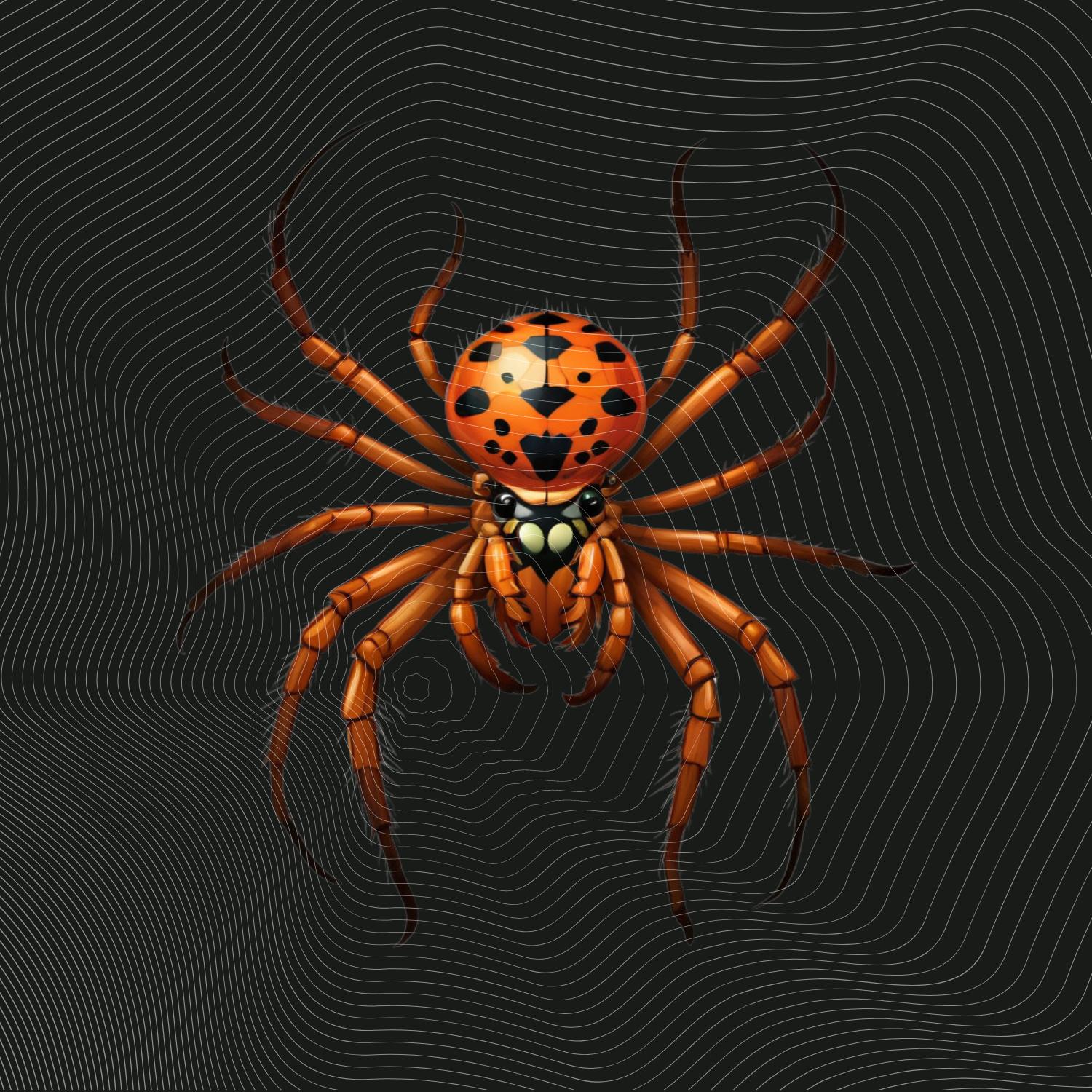 Spider PNG Clipart Creepy Halloween Spider Illustrations Perfect for ...