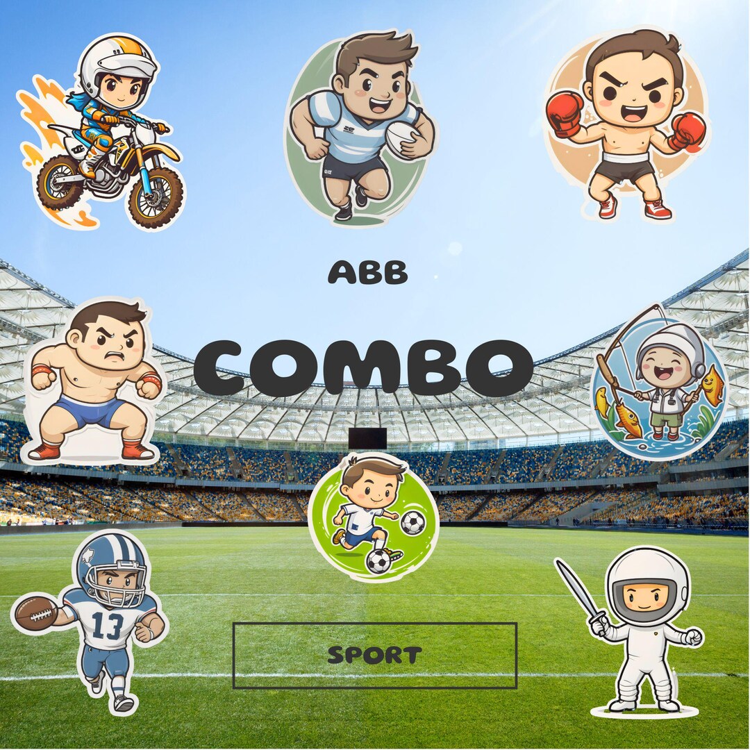 17 Kawaii Sports Characters PNG Clipart Cute People Doing Sports ...