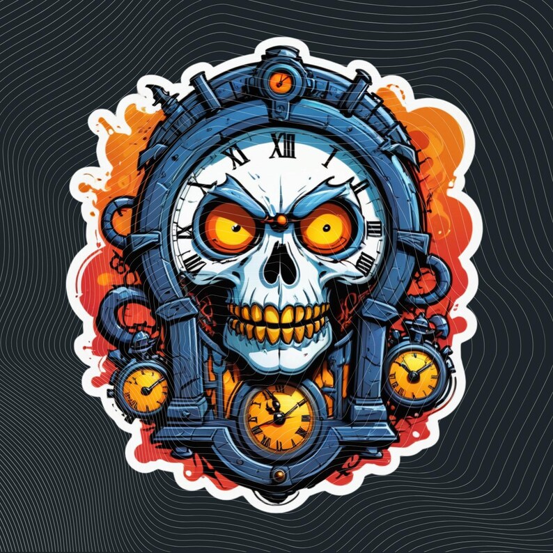 Haunted Clock PNG Clipart Ghostly Halloween Clock Clipart for Spooky ...