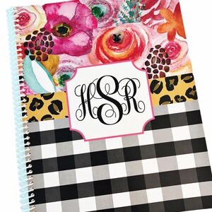 Personalized Spiral, Personalized Notebook, Monogrammed Spiral ...