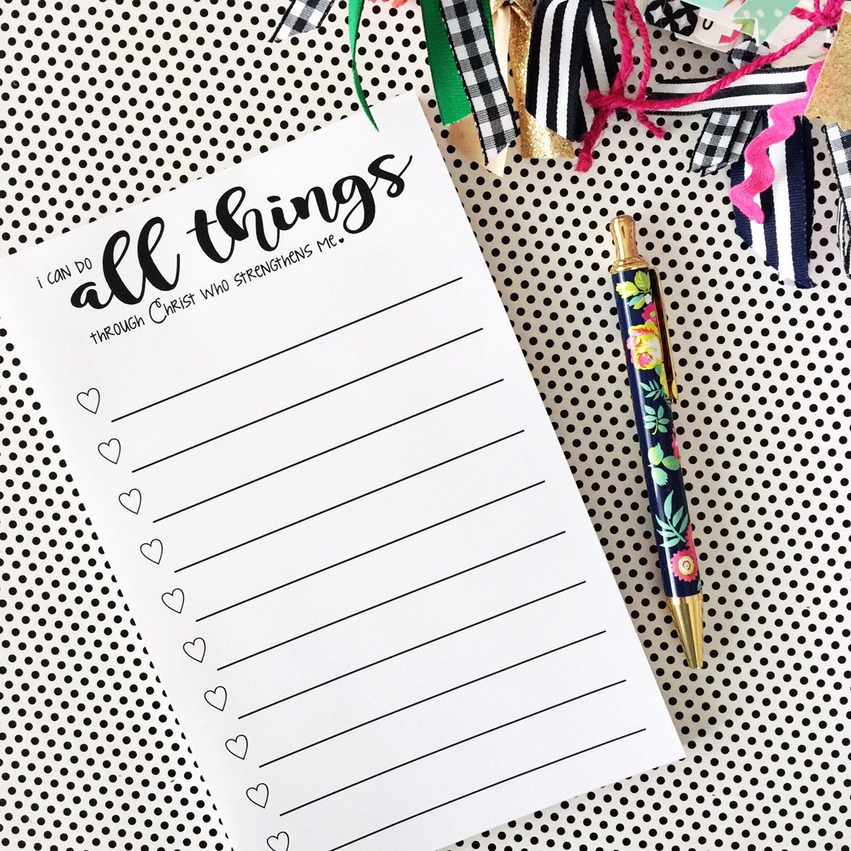 Note Pads Checklist To Do List Stationery Daily To Do Note | Etsy