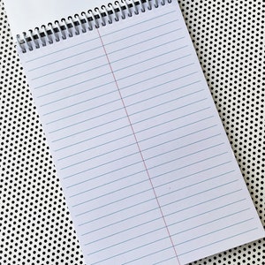 Personalized Steno Spiral, Personalized Notebook, Monogrammed Spiral ...