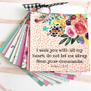 Scripture Card Set, Scripture Memory Cards, Bible Verse Cards ...