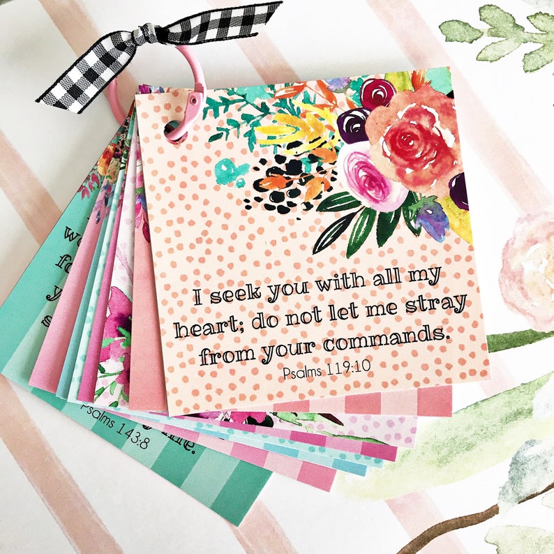 Scripture Card Set Scripture Memory Cards Bible Verse Cards | Etsy