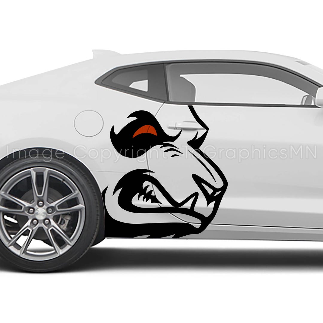Large Angry Panda Universal Decal Set of Two - Etsy