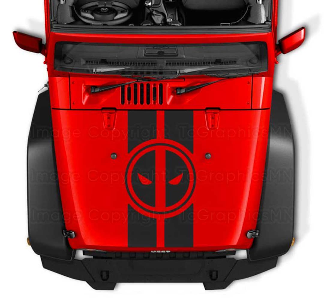 Dead Pool Stripe Decal - Fits Jeep Wrangler - Etsy