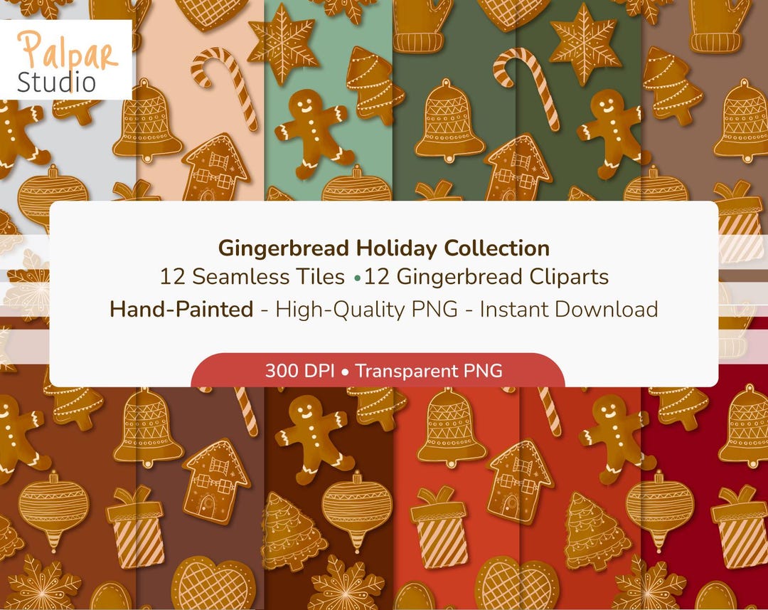 Cozy Gingerbread Holiday Collection - Etsy