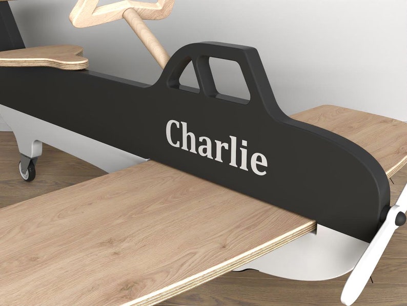 Personalized Rocking Airplane, Wooden Rocking Plane, Ride on Airplane ...