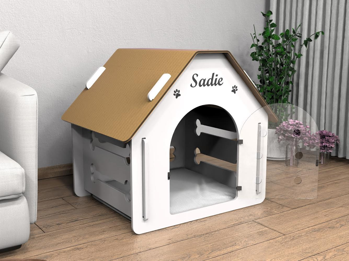 Personalized Dog House, Puppy Dog House, Wooden Dog Crate, Dog Kennels ...