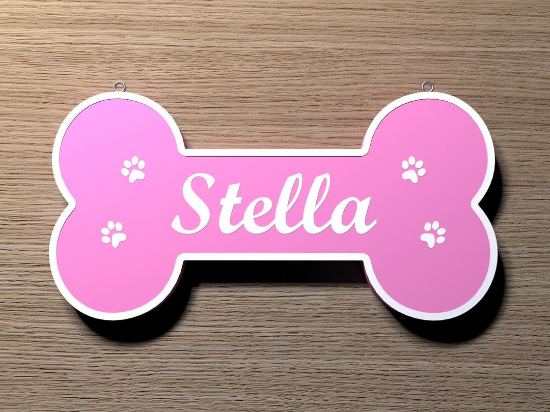 Personelized Dog Bone, Dog ID Tag, Dog Name Sign, Dog Bone, Gift for ...