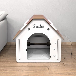 Personalized Dog House, Puppy Dog House, Wooden Dog Crate, Dog Kennels ...