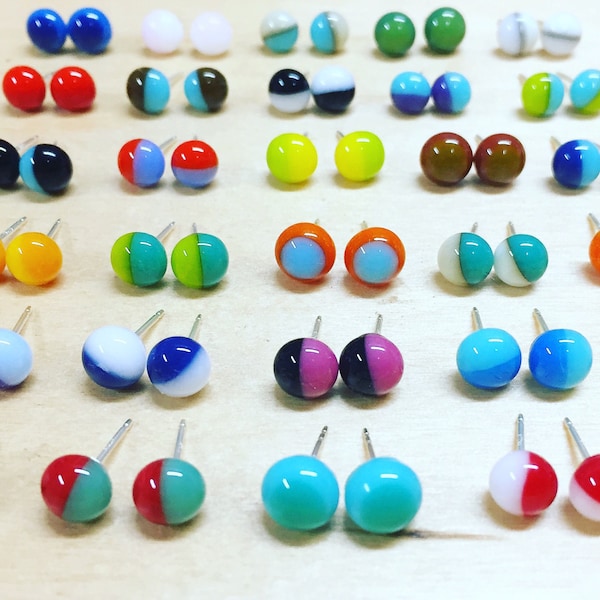 Green Neon Studs - Etsy