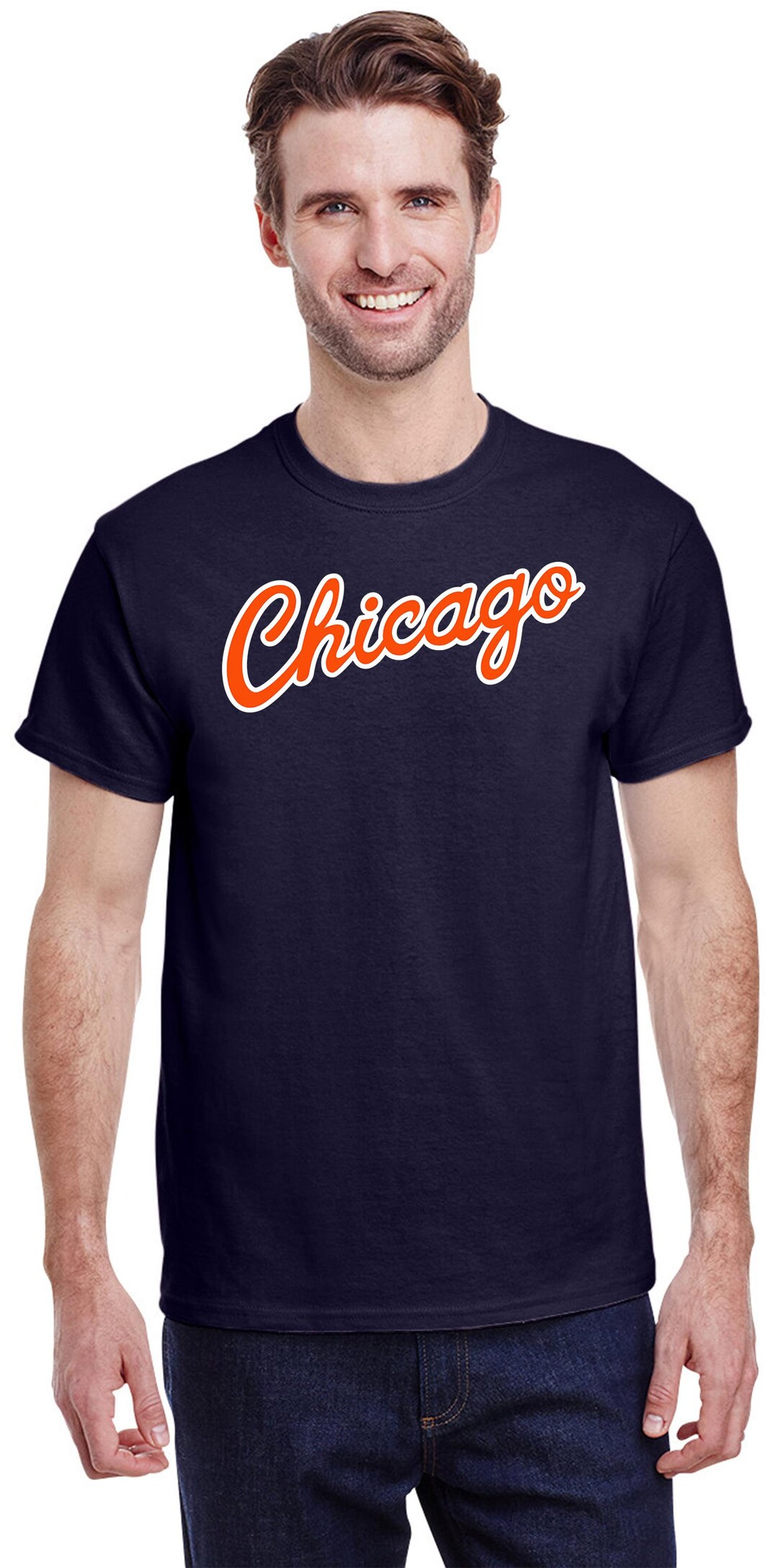 Chicago Bears Shirt: Cursive City Script Unisex Tee - Etsy
