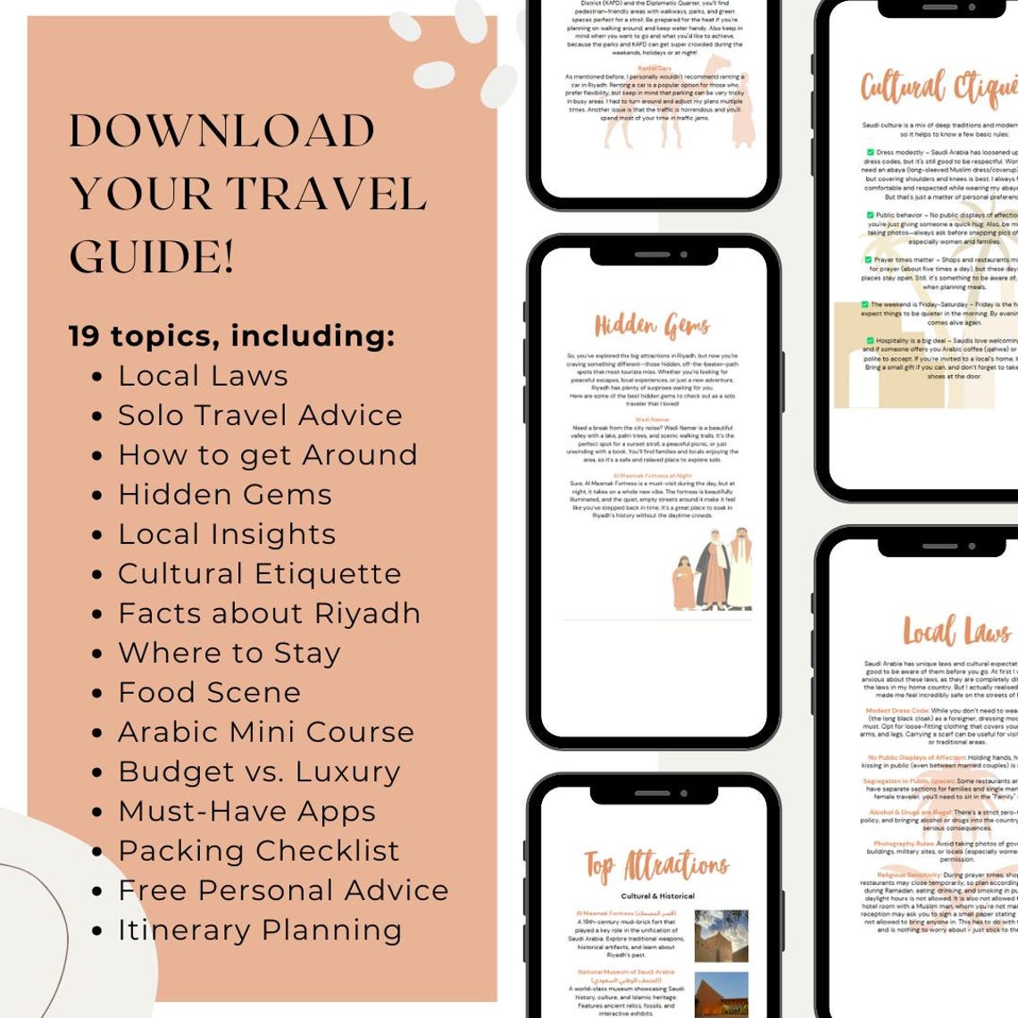 Riyadh Travel Guide - Solo Female Edition - Saudi Arabia - Etsy