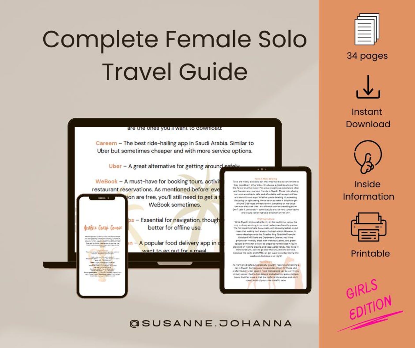 Riyadh Travel Guide - Solo Female Edition - Saudi Arabia - Etsy