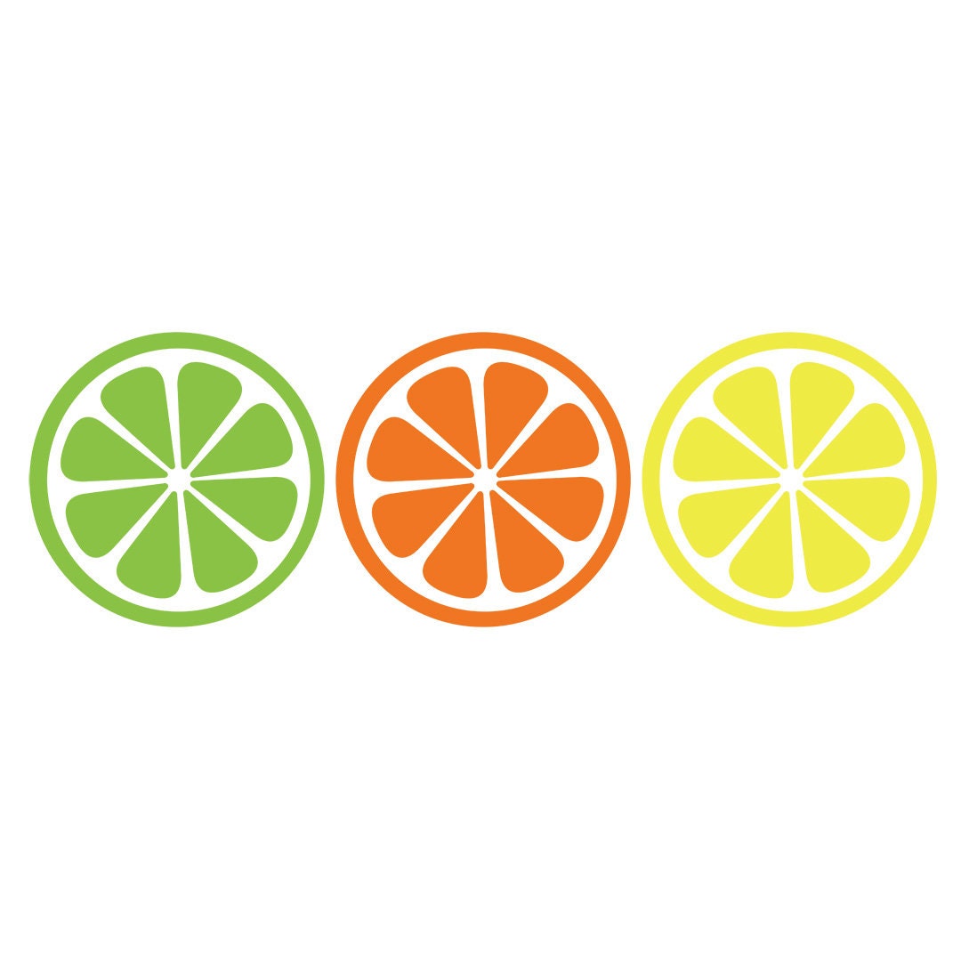 Citrus Fruit Svg, Summer Vibes Svg, Downloadable Cut File for Circut ...