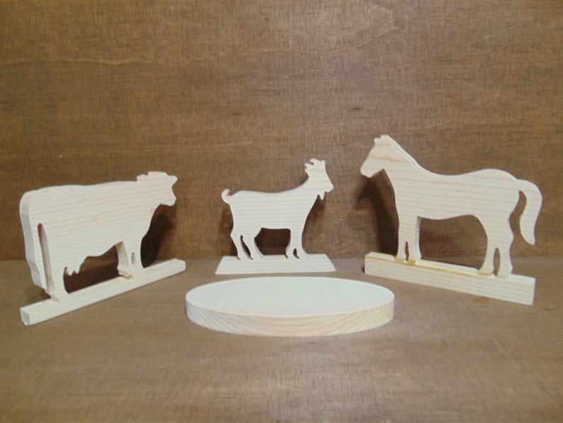 3 - Scrollsaw Patterns, Horse, Cow, and Goat Scroll Saw Pattern, (pdf ...