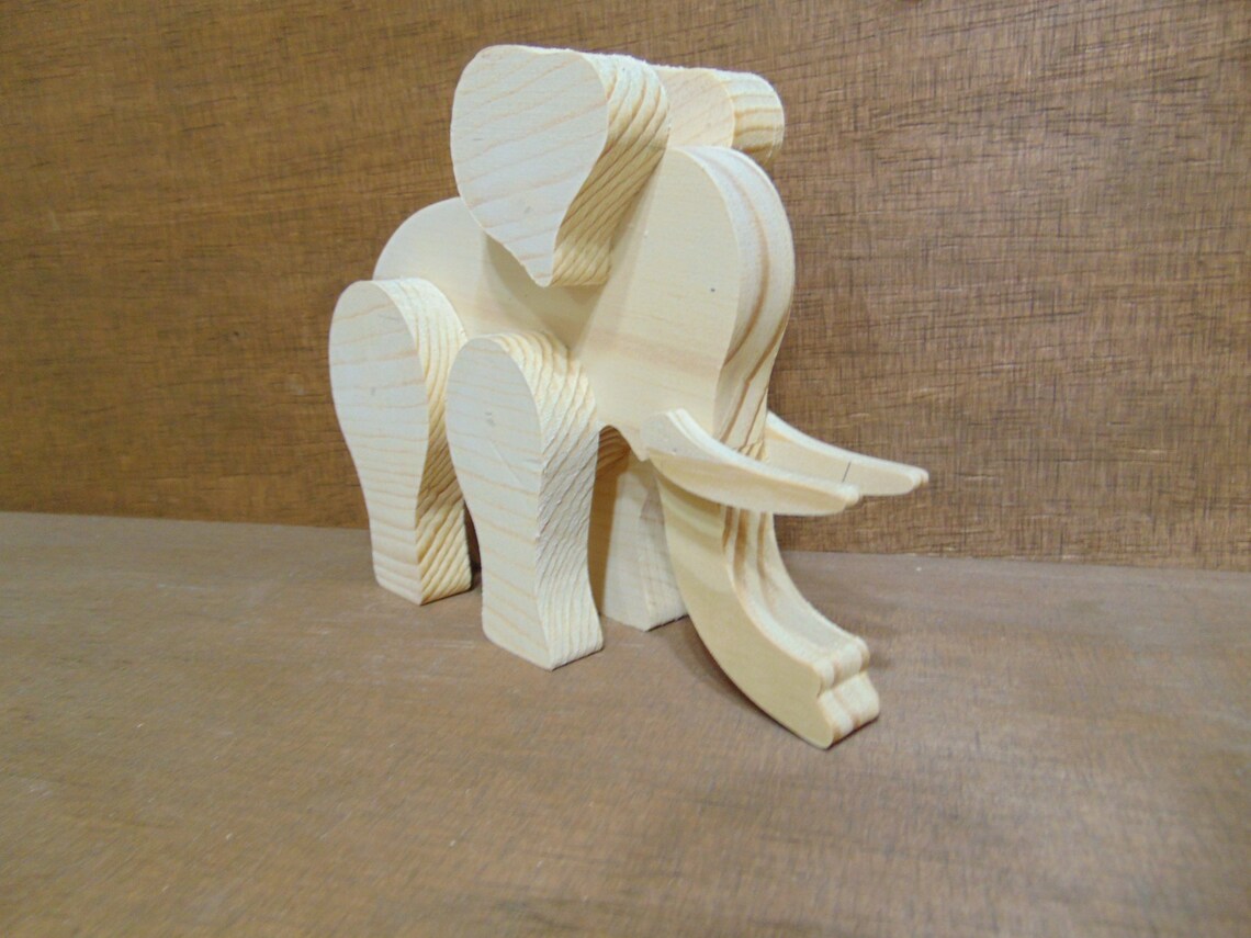 Scrollsaw Patterns, 2 Elephant Scroll Saw Patterns, (pdf, Dxf, Svg, Eps ...