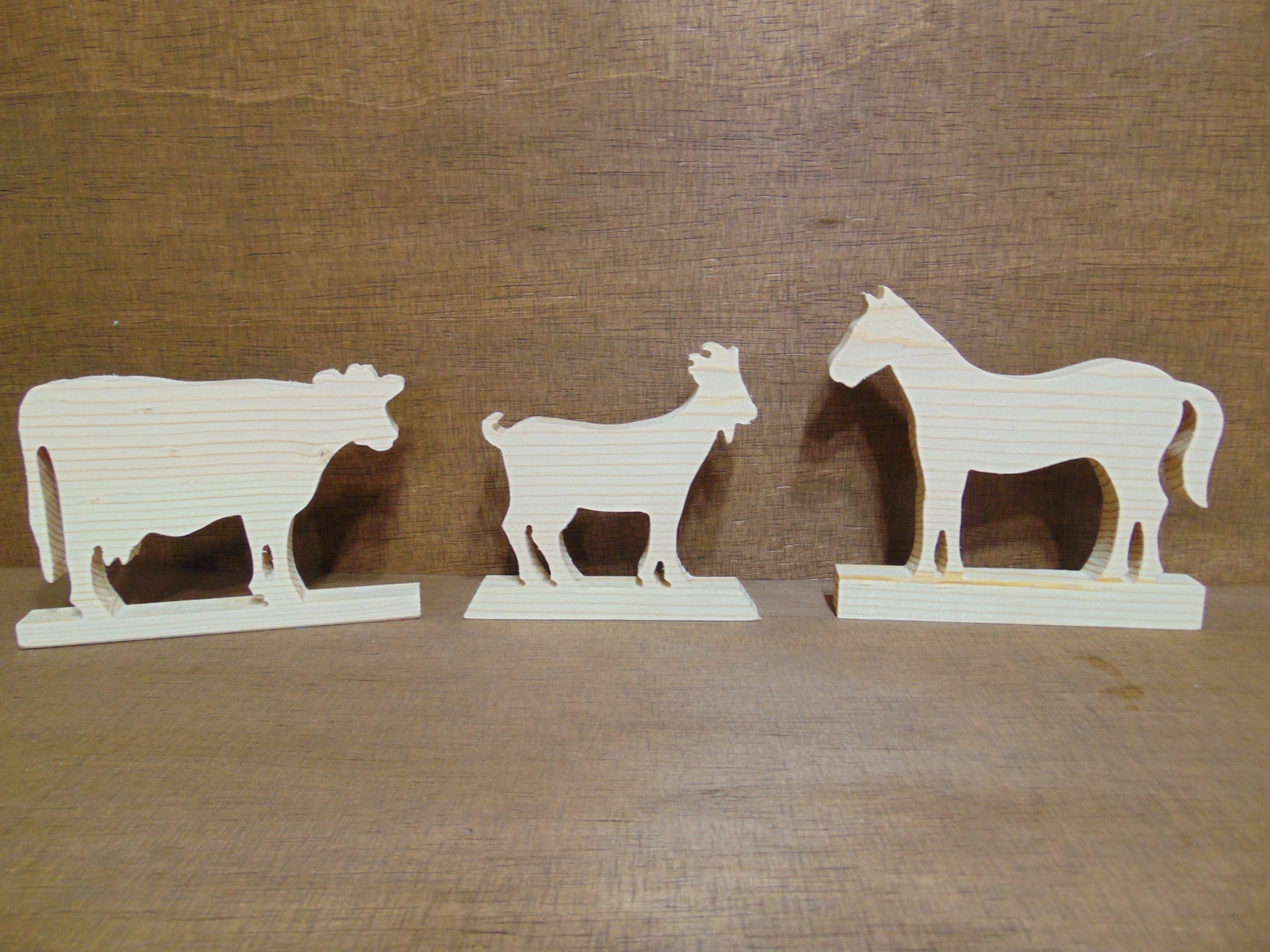 3 - Scrollsaw Patterns, Horse, Cow, and Goat Scroll Saw Pattern, (pdf ...