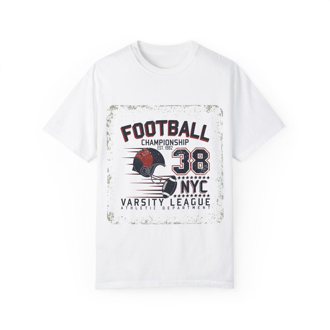 Vintage Sports T-shirt, Retro Football Tee, Unisex Athletic Theme Shirt ...