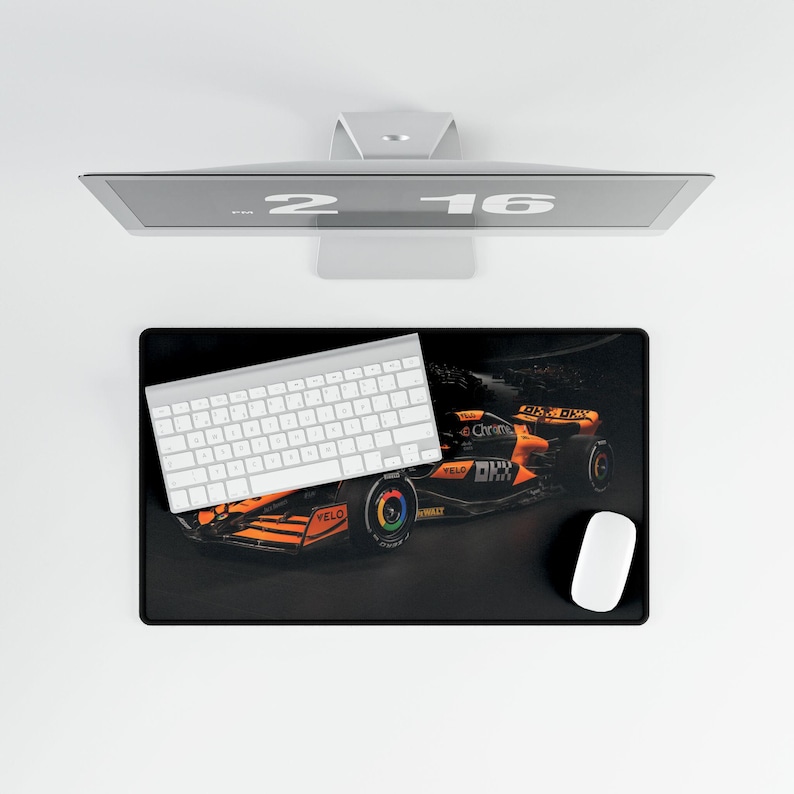 Racing Desk Mats, Mclaren F1 Lando Norris Gift Boys Fans Silverstone ...