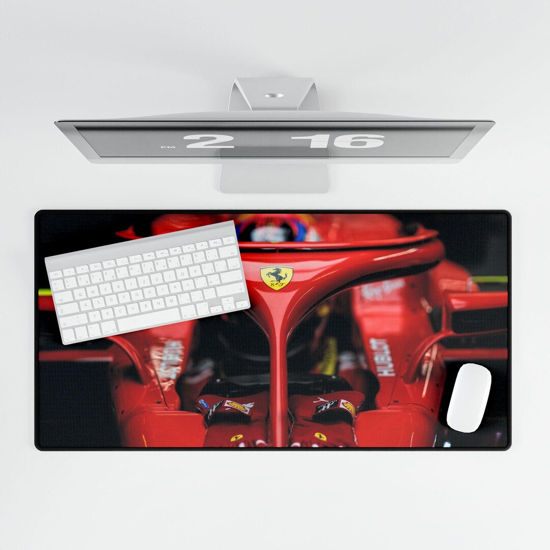F1 Desk Mats for Car Boys and Ferrari Fans, Scuderia Ferrari Racing ...