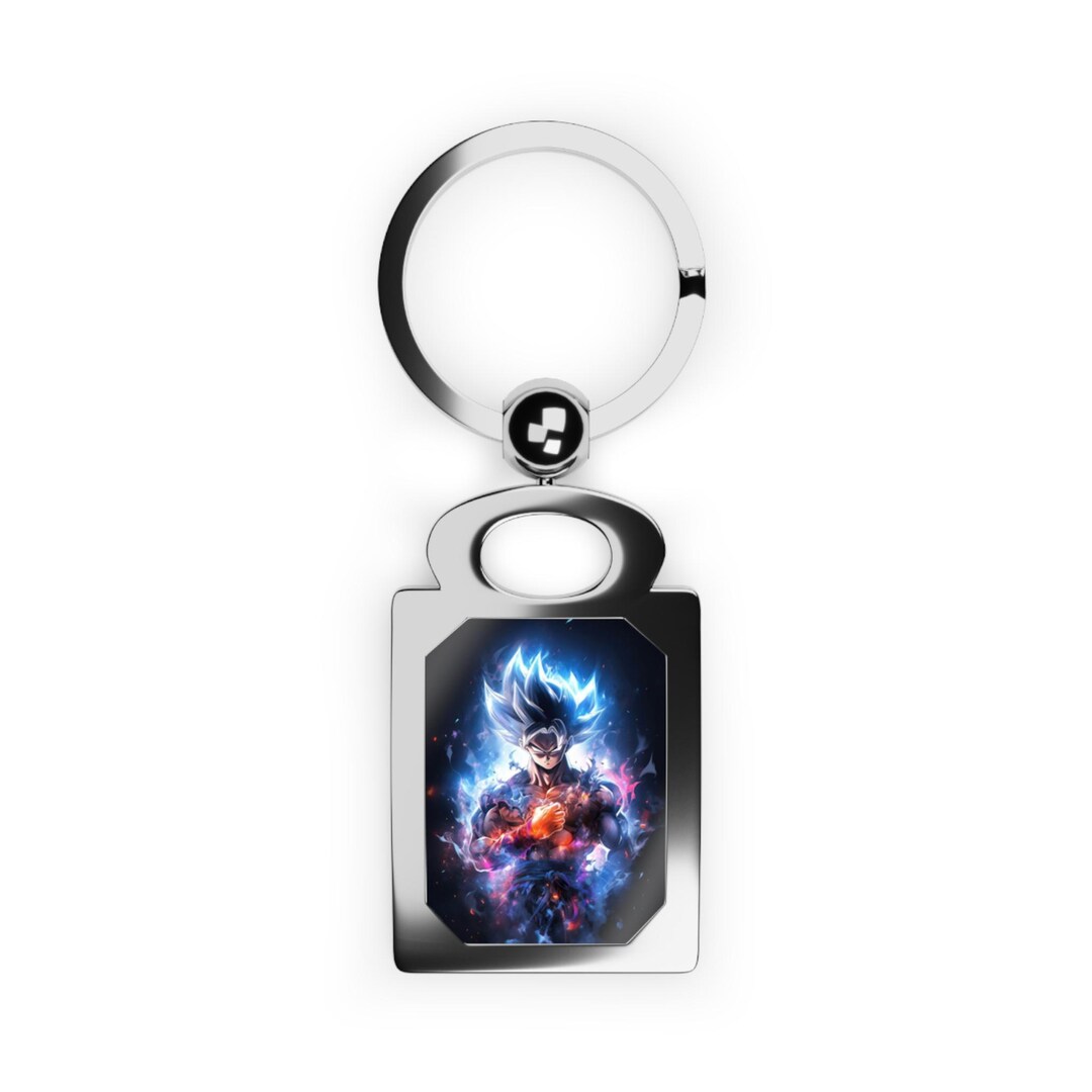 Rectangle Keyring, Dragon Ball Goku Keychain, Personalized Gift for ...