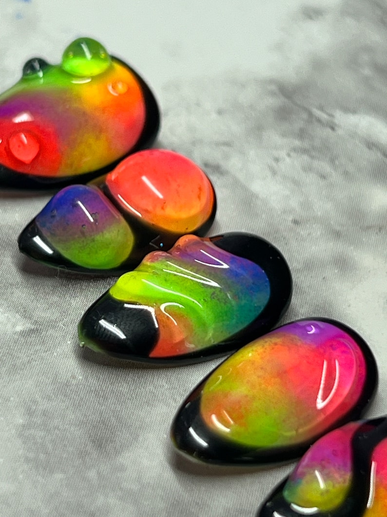 Neon Lights Press on Nails - Etsy
