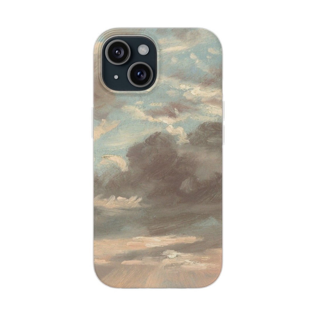 Flexible Cloud Art Phone Case, Cloud Study Stormy Sunset, for iPhone 15 ...