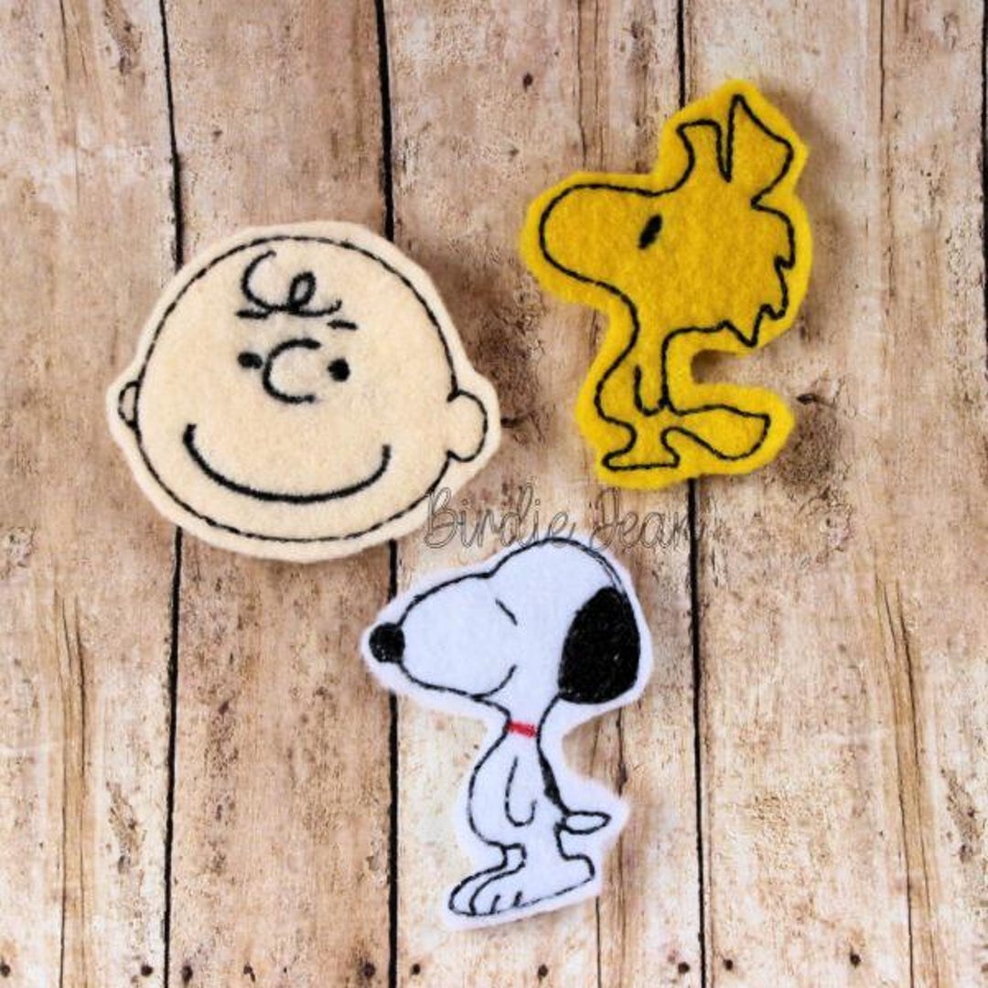 3 Pc Set Peanuts Cut Feltie Hairbow Hair Bow Supplies Focal Craft ...