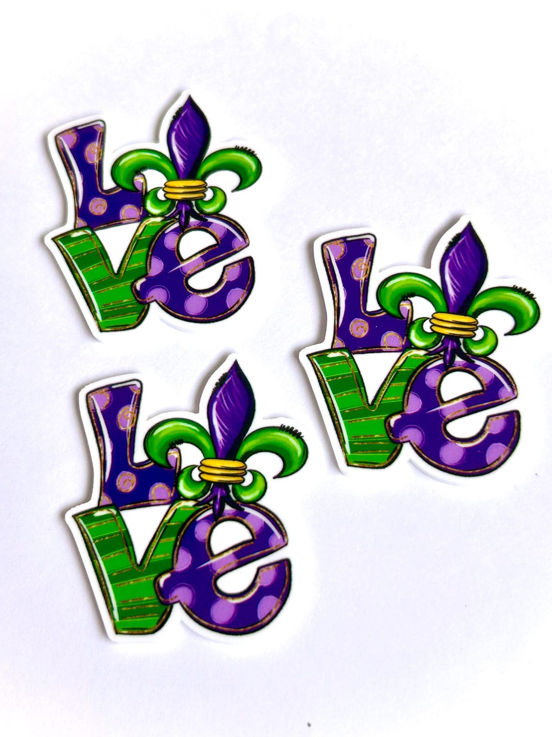 3 Mardi Gras Planar Resins | Craft Supplies | Masks | Hairbows | Bow ...