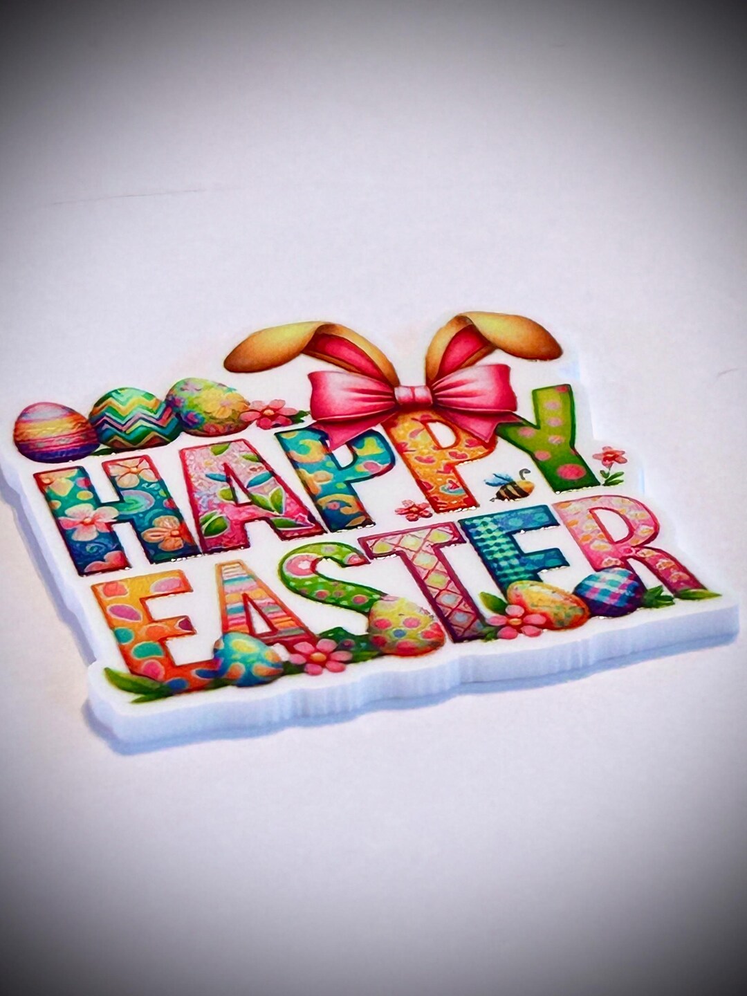 3 Happy Easter Planar Resins, Flatbacks, Spring Embellishments, Cupcake ...