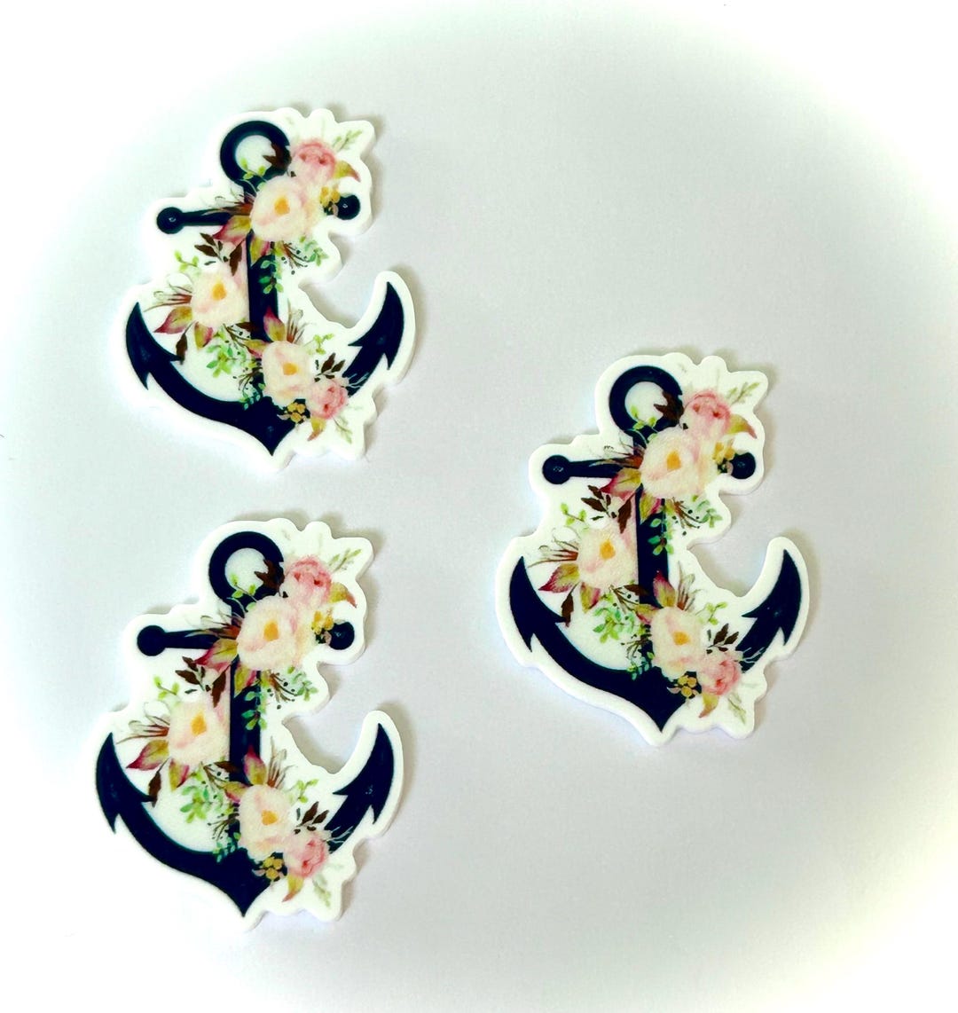 3 Boho Anchor Planar Resins, Flatbacks, Fake Bake, Hairbows, Hair Bow ...