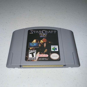 Starcraft N64 Nintendo 64 Game Repro Tested and Saves Strategy Game ...